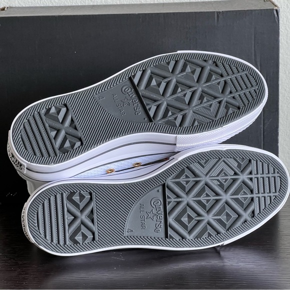 Converse | Shoes | Converse Lift Platform Hi Top White Mesh With Floral ...